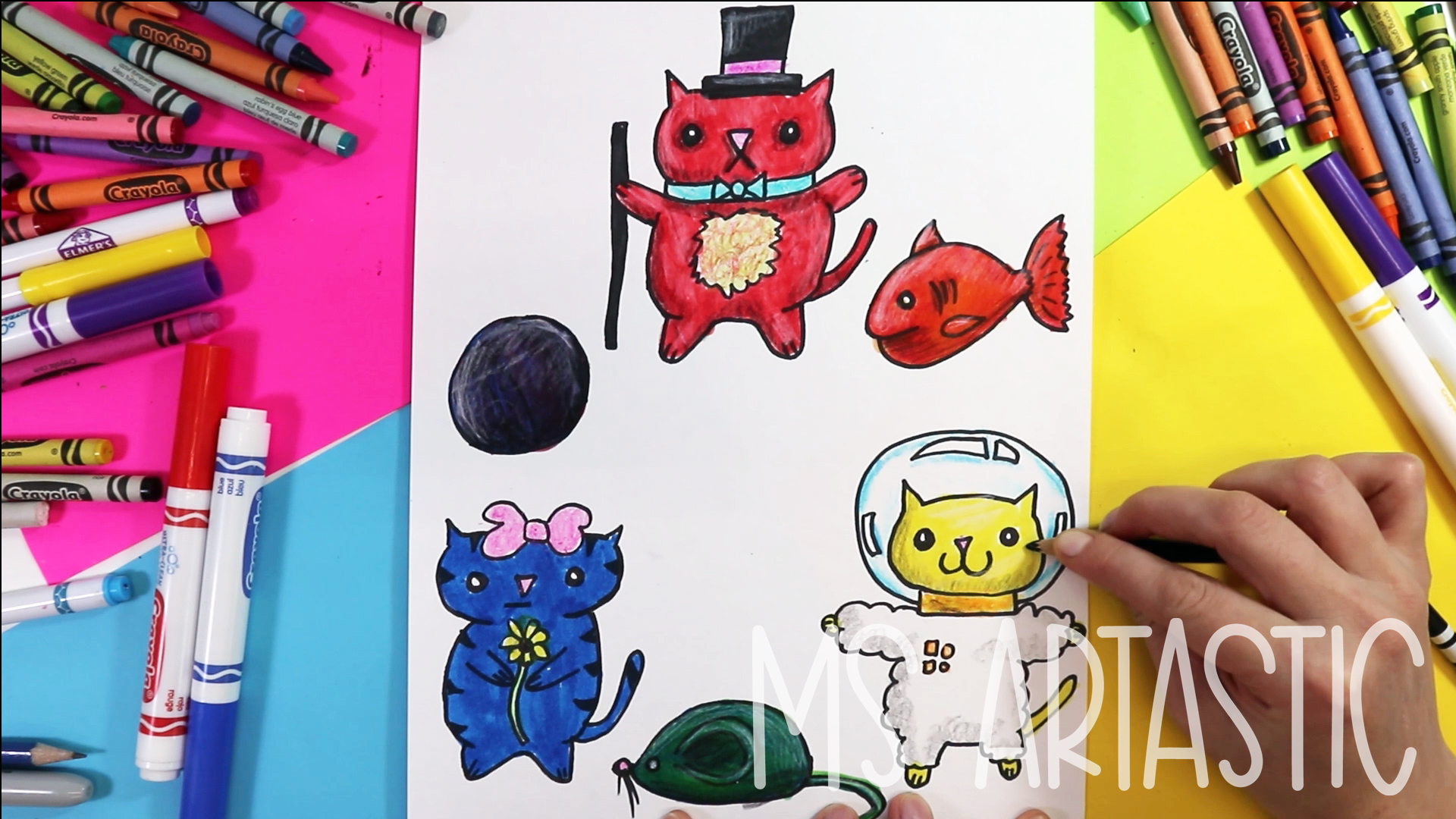 Element of Art: Color; Art Lesson Tutorial for Kids - Ms Artastic